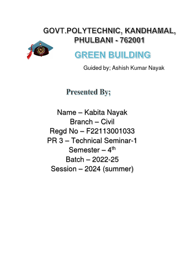 Green Building. Power Point Presentation | PDF | Green Building ...