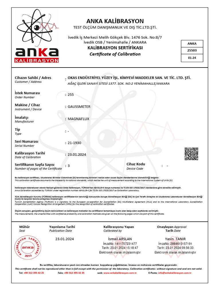 Anka Kalibrasyon | PDF