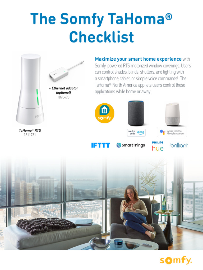 Somfy Checklist | PDF | Wi Fi | Mobile App