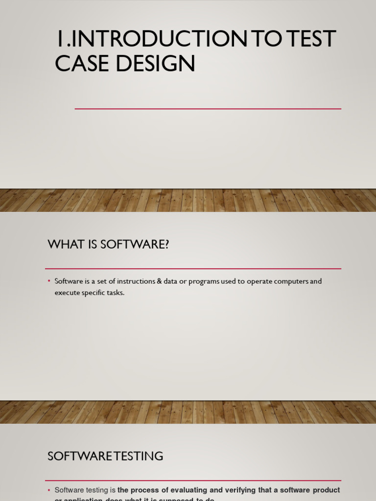 1.introduction To Test Case Design | Download Free PDF | Software ...
