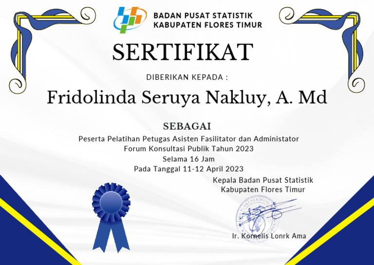 Sertifikat Pelatihan Asfas | PDF