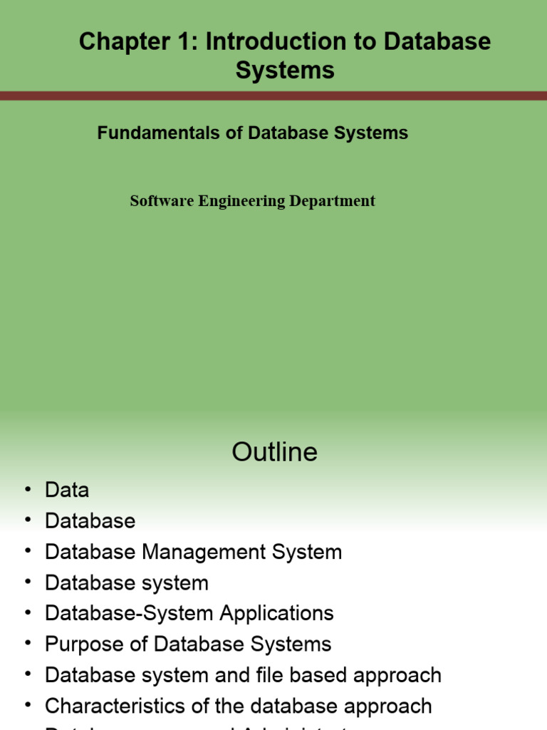 Database CH 1 | PDF | Databases | Computer Science