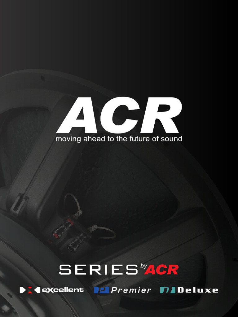 Spesifikasi Speaker ACR Excellent Series | PDF | Teknologi & Rekayasa