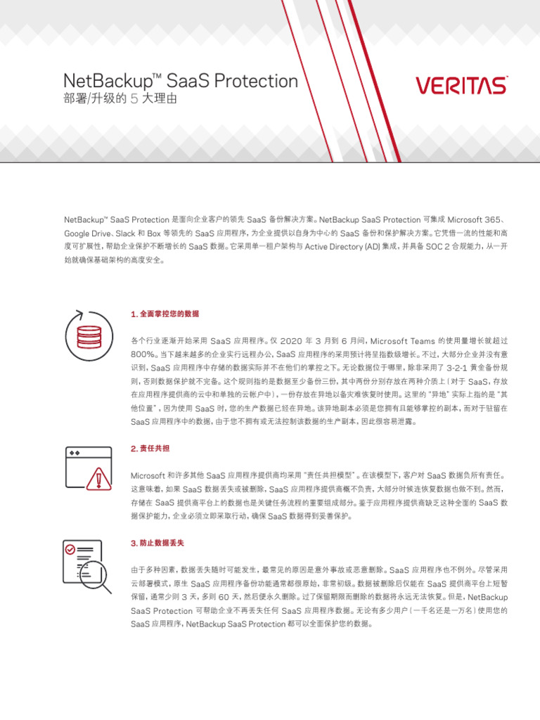 V1303 - NetBackup SaaS Protection | PDF
