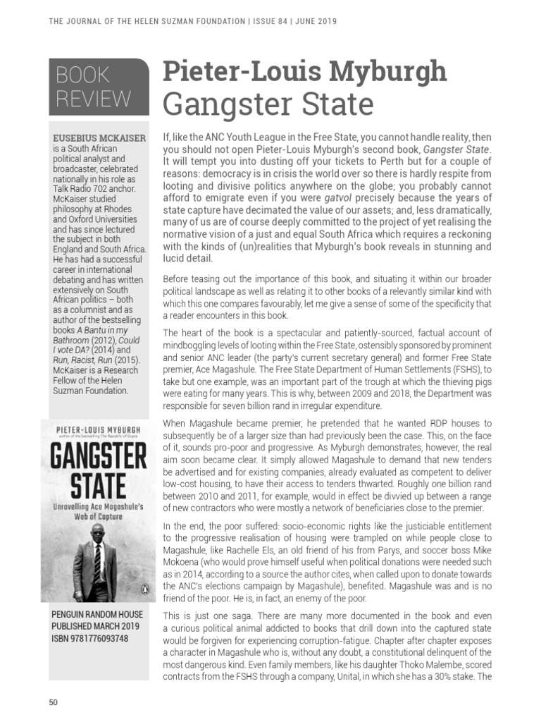 Gangster State South Africa | PDF