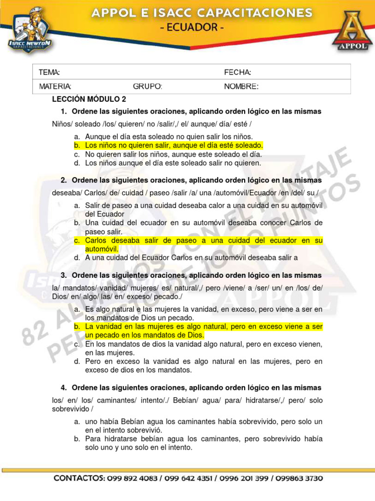 Lección Módulo 2 | PDF