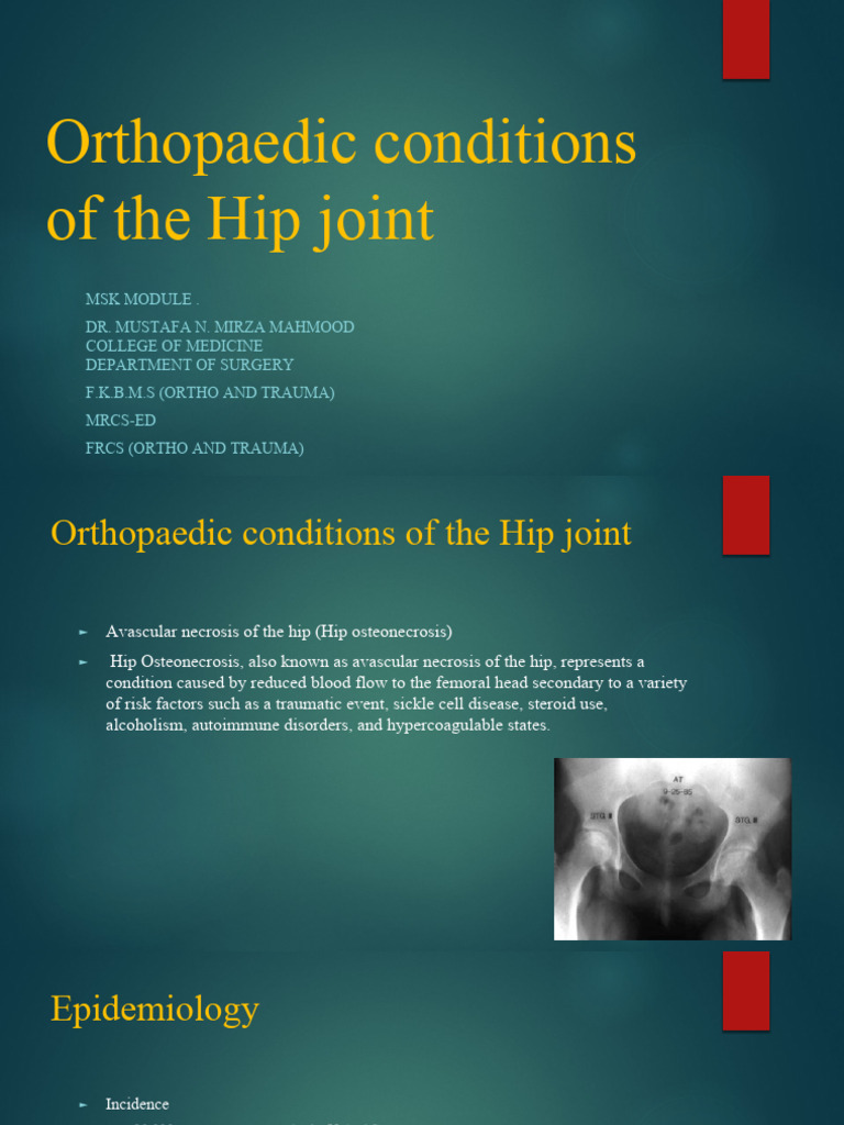 Orthopedic Insights on Hip Conditions | PDF | Osteoarthritis | Hip