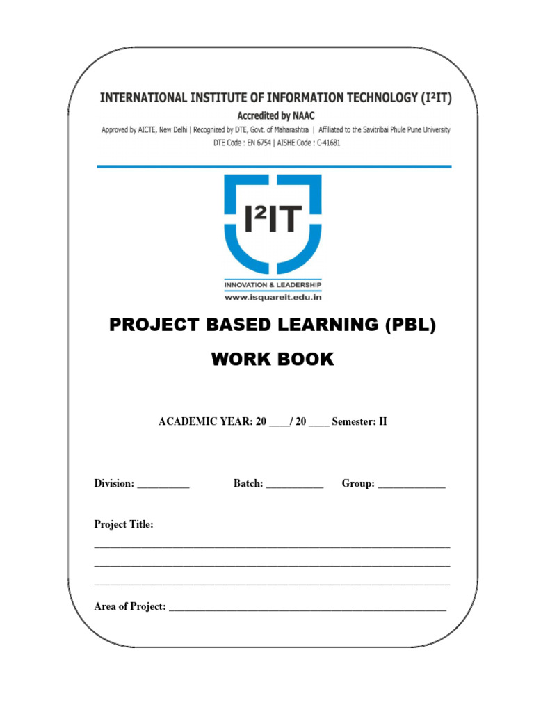 I2IT PBL Workbook For Students | PDF | Cognitive Psychology | Teaching