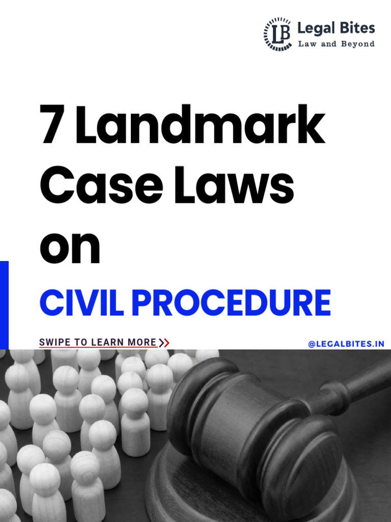 Key Civil Procedure Cases Explained | PDF | Lawsuit | Appeal