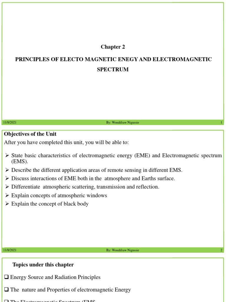 Chapter Two | PDF | Electromagnetic Spectrum | Electromagnetic Radiation