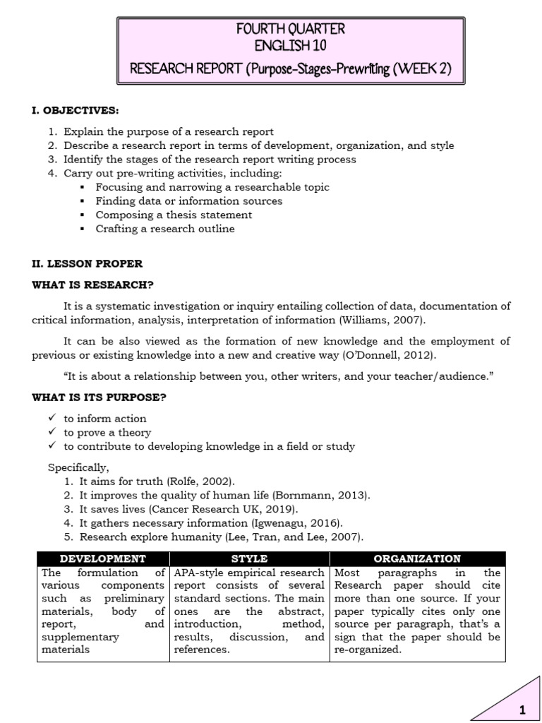 Research Report Writing Guide | PDF | Questionnaire | Information