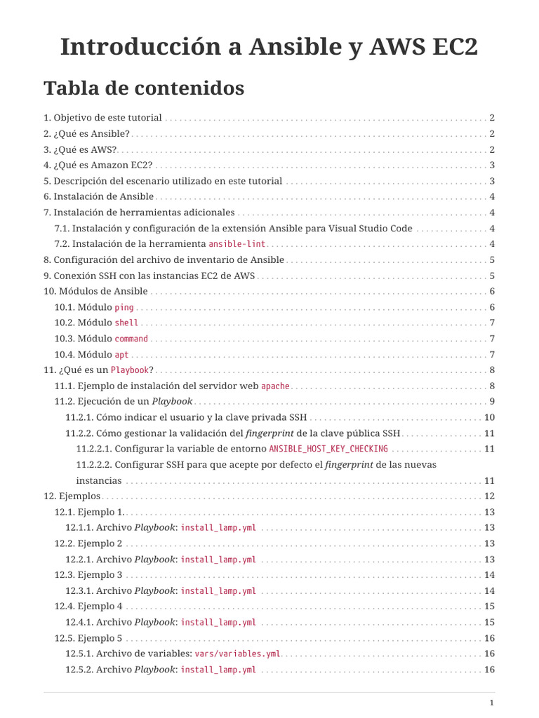 Introducción a Ansible y AWS EC2 | PDF | Computación en la nube | Servidor HTTP Apache