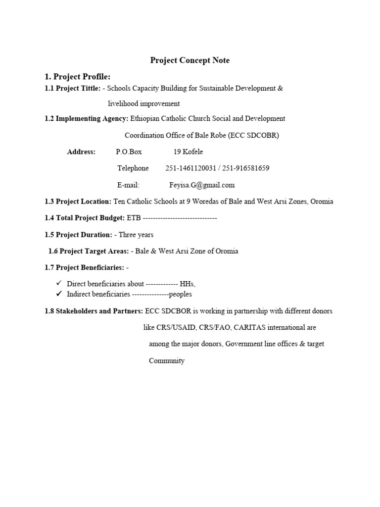 Concept Notes On School Capacity Building | PDF | Food Security ...