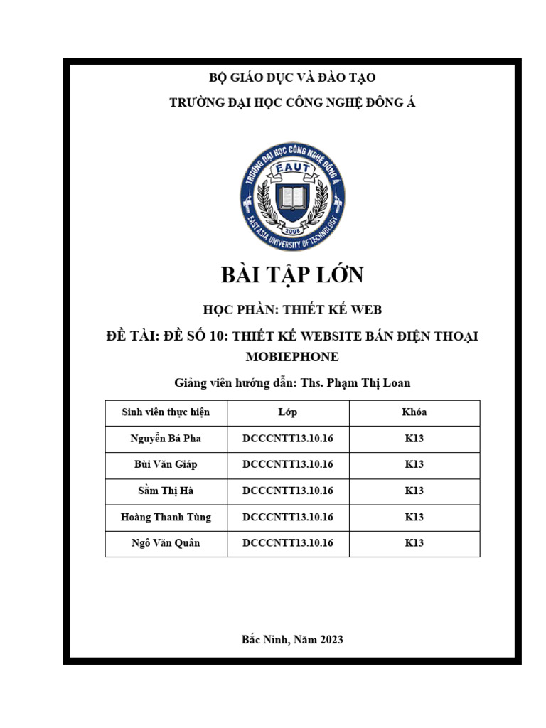 BTL Thiet Ke Web | PDF