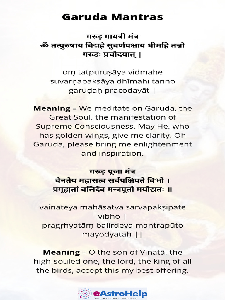 Garuda Mantras | PDF