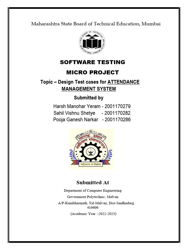 STE Micro Project | PDF | Software Testing | Software Engineering