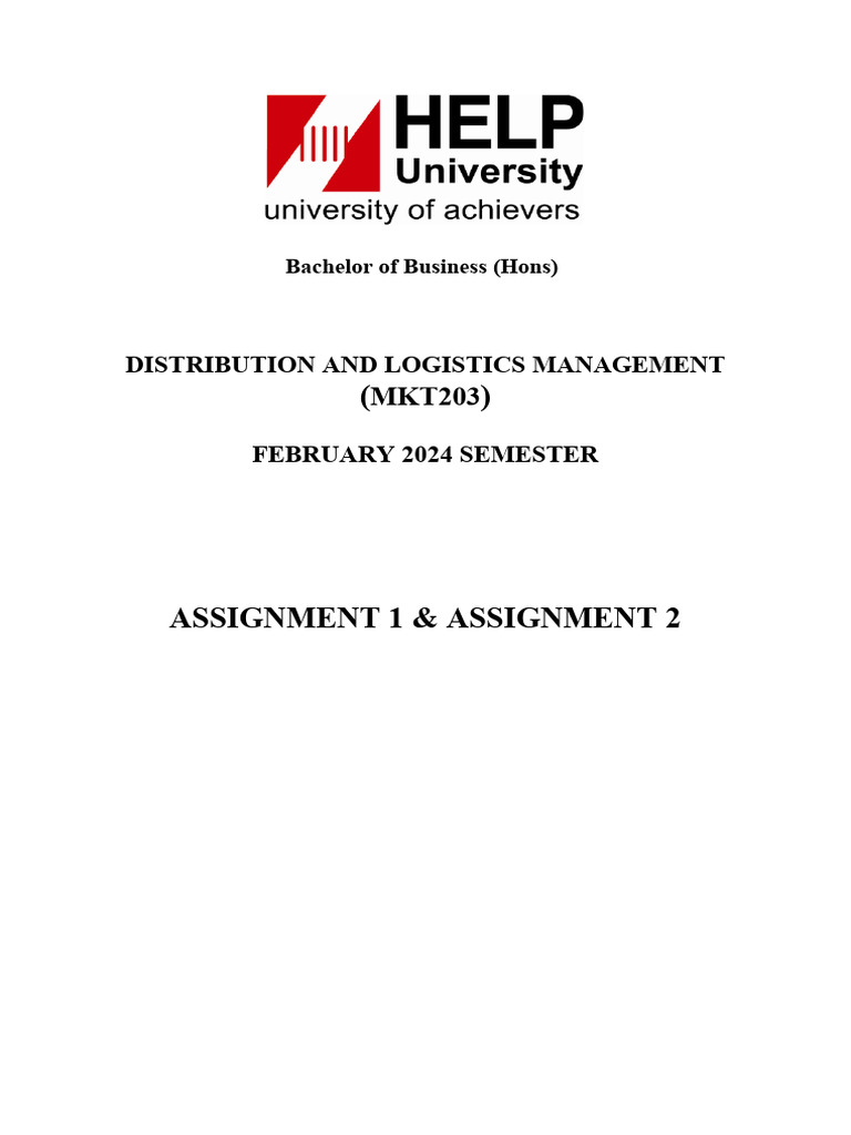 Business Logistics Assignments Overview | PDF | Academic Integrity | Plagiarism