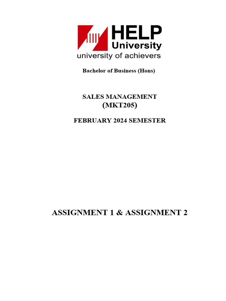 Sales Management and CRM Assignments Guide | PDF | Customer ...