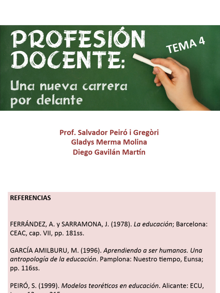 Profes i on Docent e | PDF | Maestros | Enseñando
