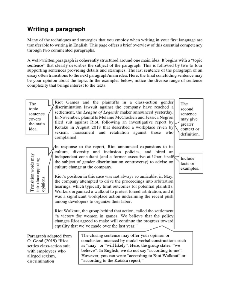 How to Write Effective Paragraphs | PDF | Sexism | Justice