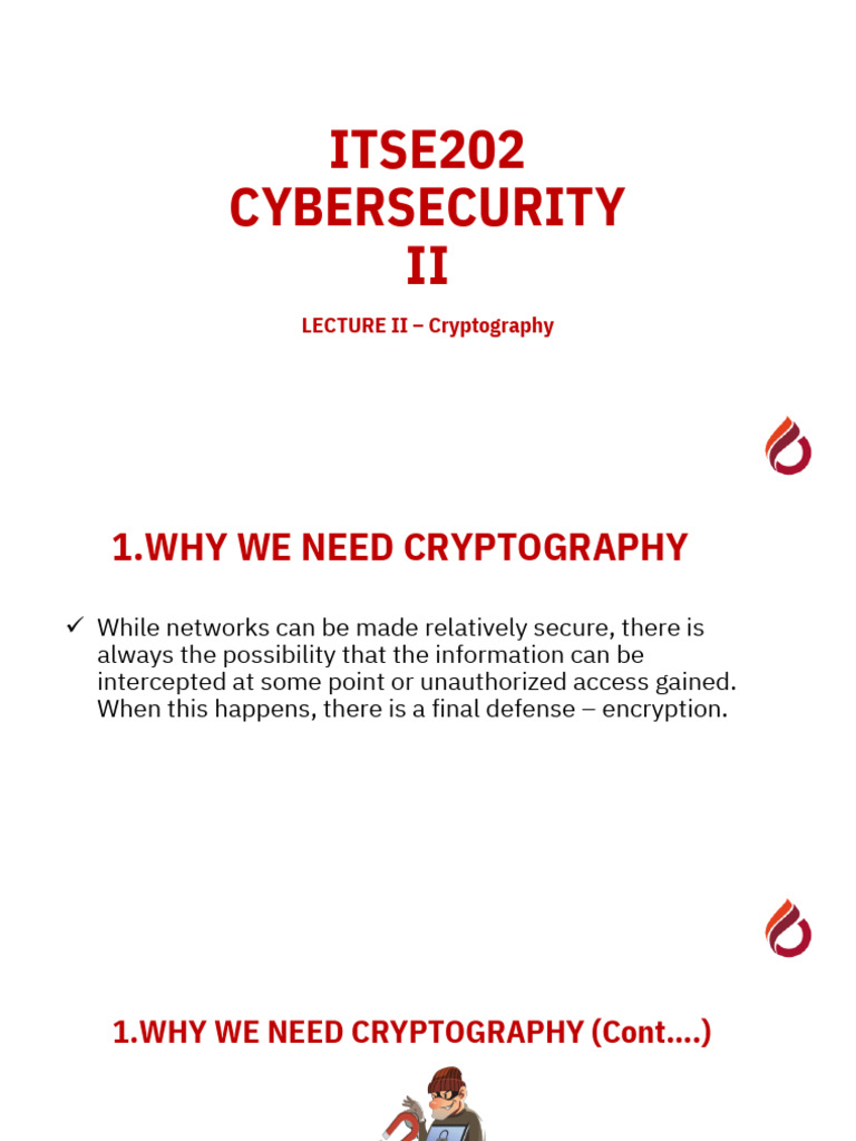 Lecture 2. Cryptography | PDF | Encryption | Cryptography Lecture 2. Cryptography | PDF | Encryption | Cryptography