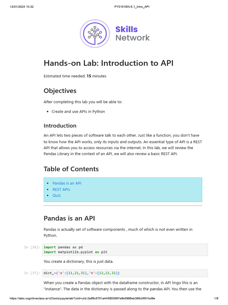 Python API Lab: Pandas & NBA API | PDF | Software | Json