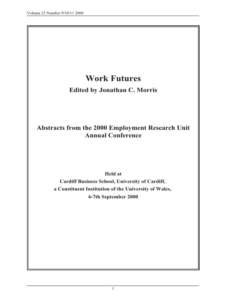 Work Futures | PDF | Call Centre | Employment