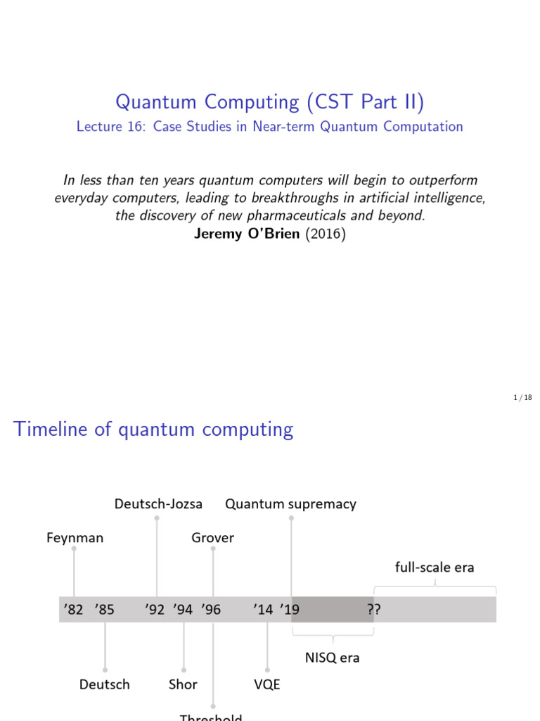 NISQ | PDF | Quantum Computing | Computational Complexity Theory