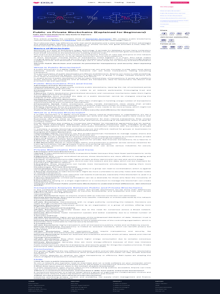 Blockchain Public Vs Private Blockchains Explained For Beginners