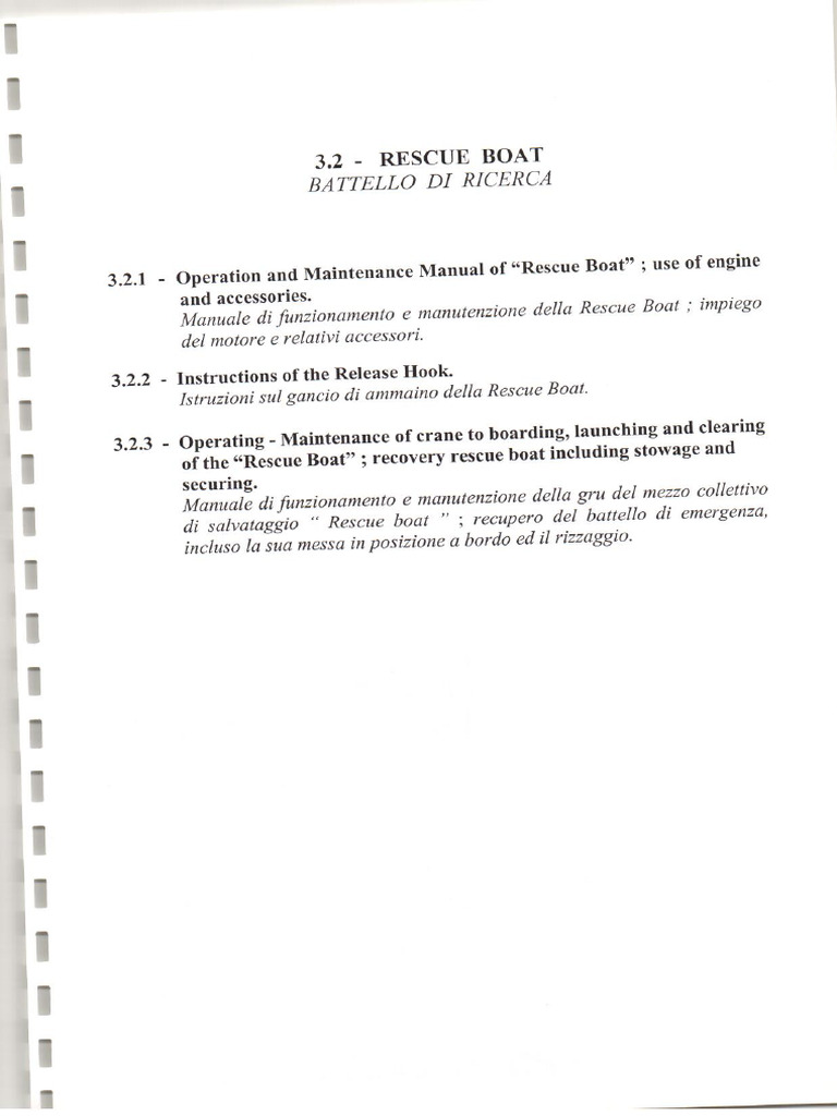 Rescue Boat Manual | PDF