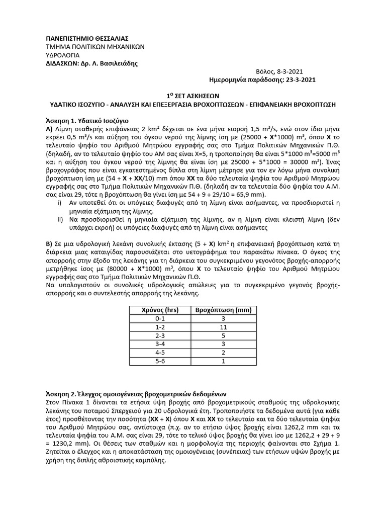ΣΕΤ ΑΣΚΗΣΕΩΝ 1 2021 | PDF