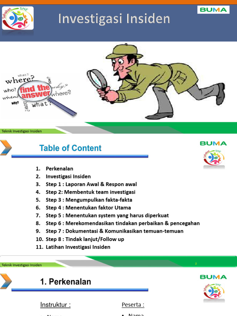 Investigasi Insiden by DuPont (Step 1- 8) R01 | PDF