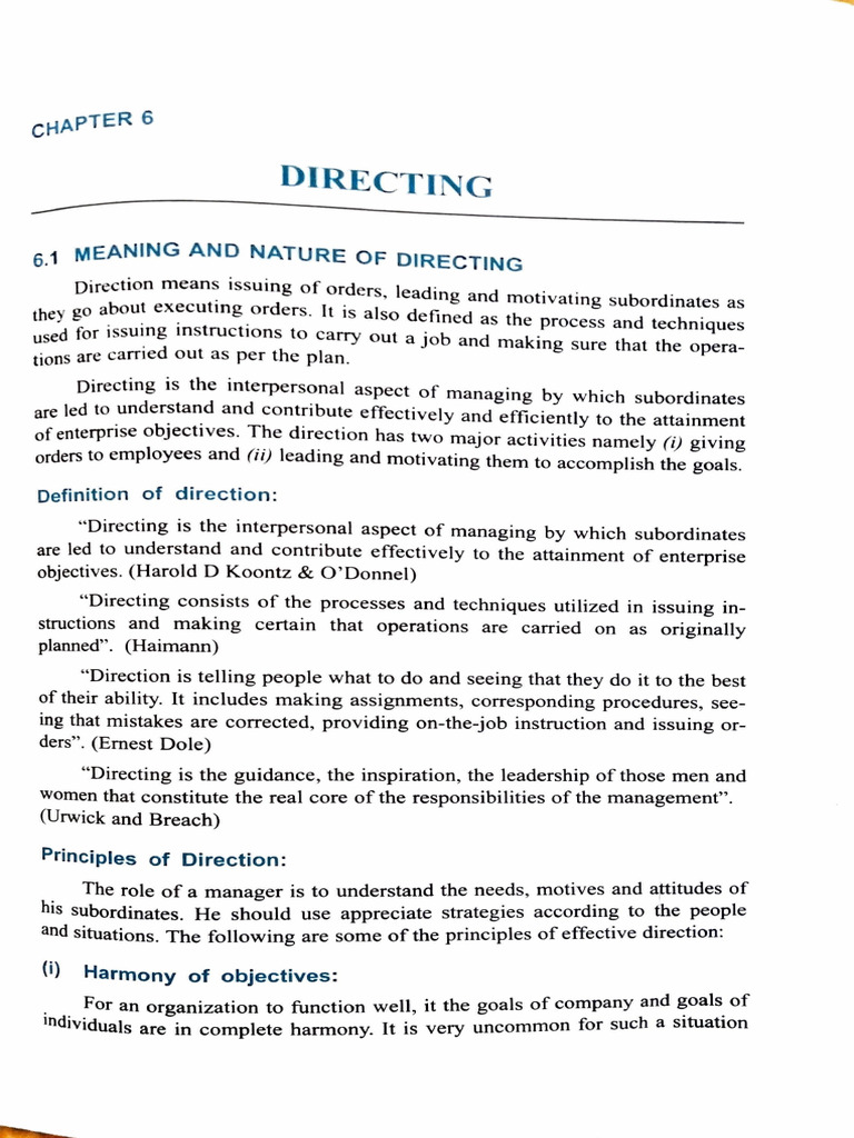 Module 2-Directing | PDF