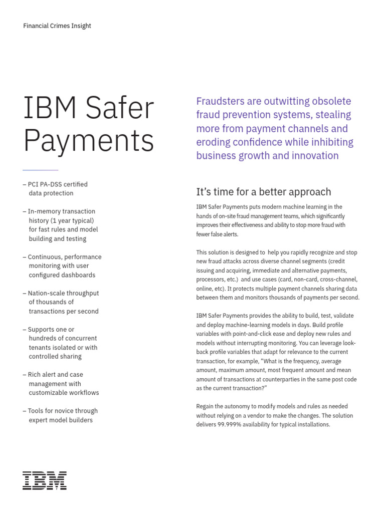 IBM Safer Payments Solution Overview | PDF | Intel | Linux