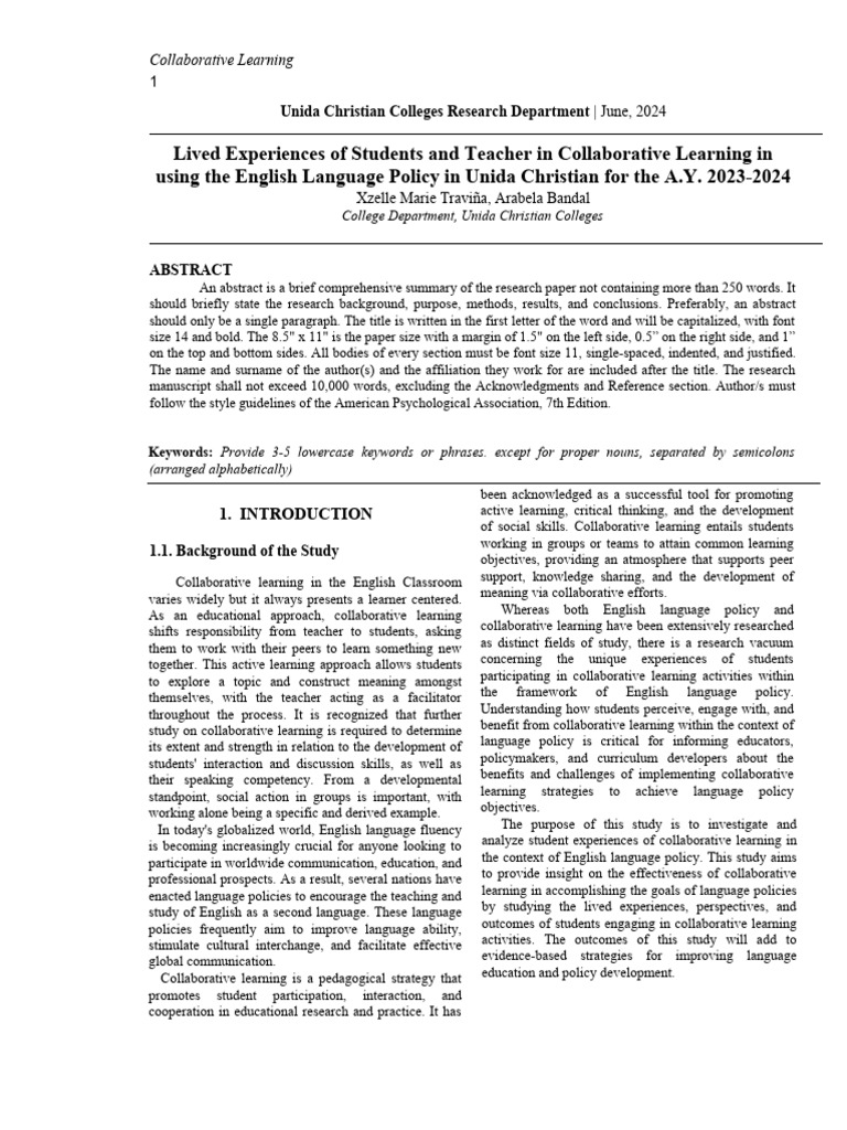 IMRAD Paper | PDF | Learning | Teachers