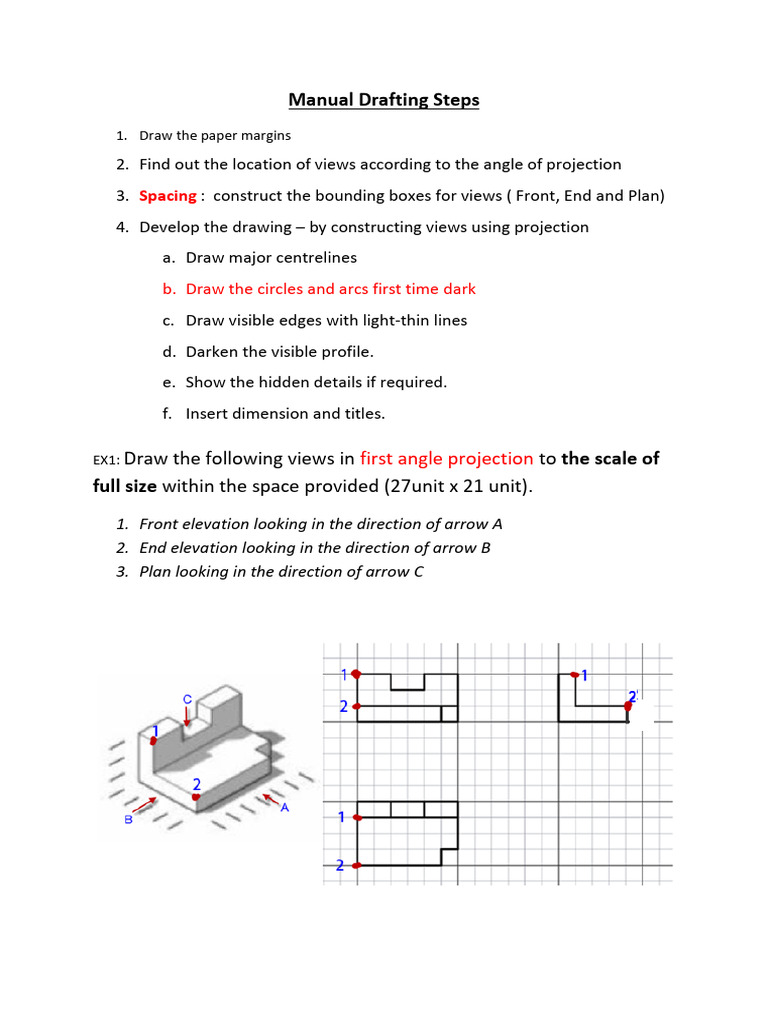 4-Drafting Steps | PDF | Teaching Methods & Materials | Art