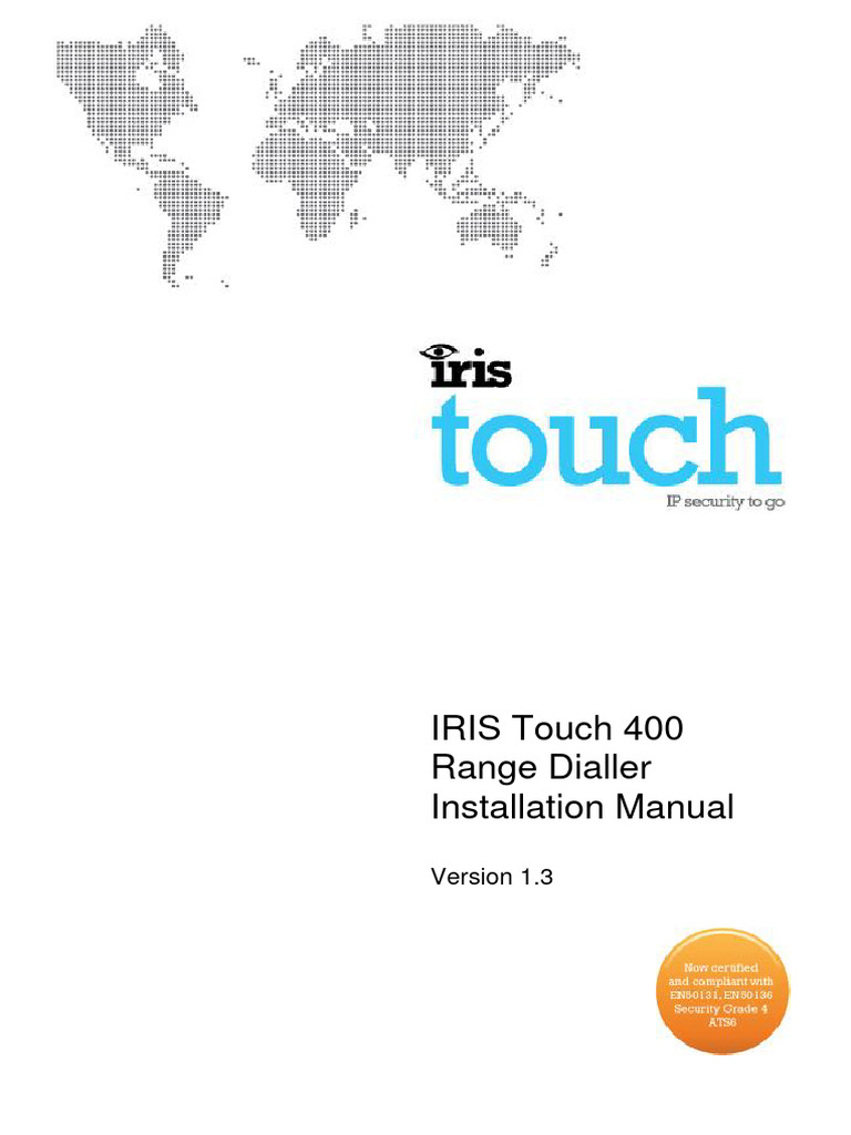 IRIS Touch 400 Range Dialler Installation Guide V1-3 | Download Free PDF | Telecommunications ...