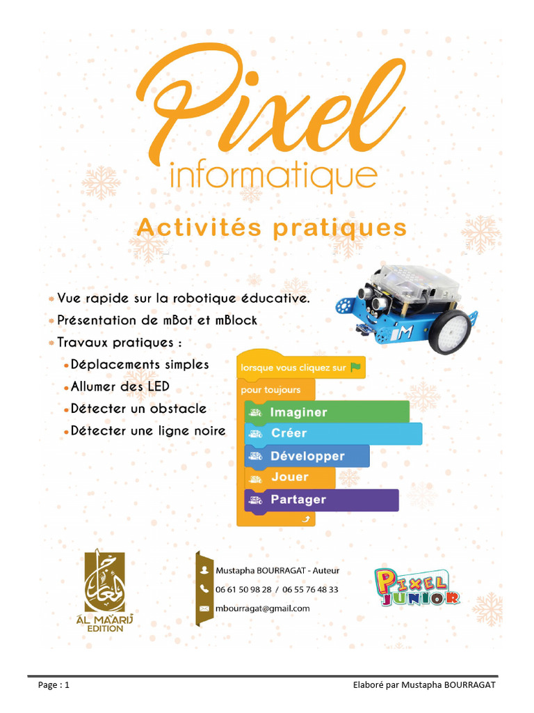 Formation en robotique pédagogique | PDF | Robotique | Robot