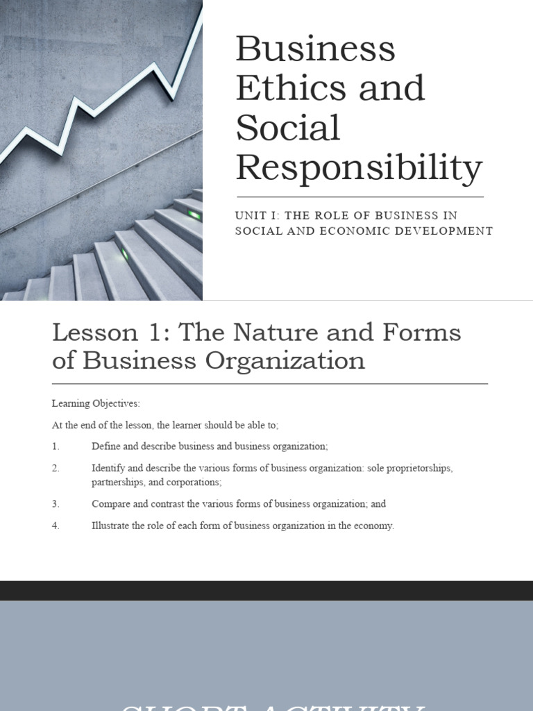 Business Ethics - M1 | PDF | Limited Liability Company | Corporations