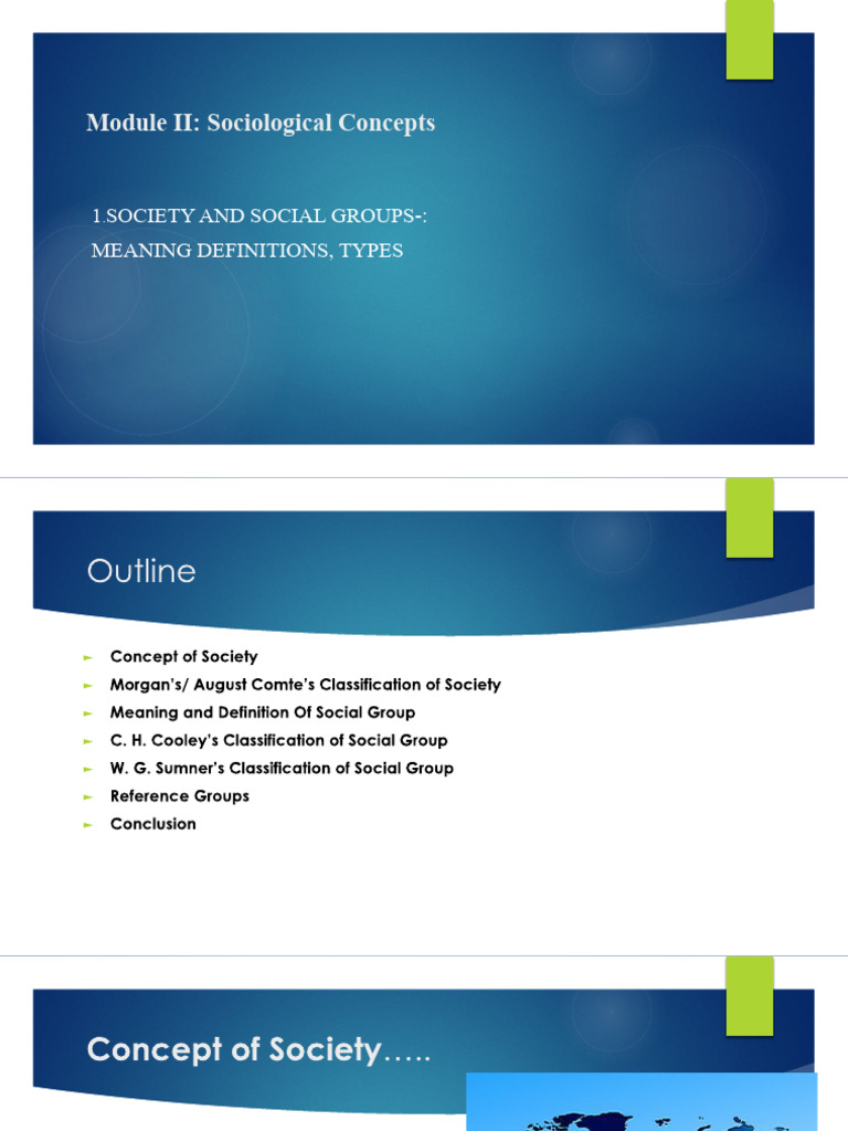 Module II - Sociological Concepts | PDF | Social Group | Science