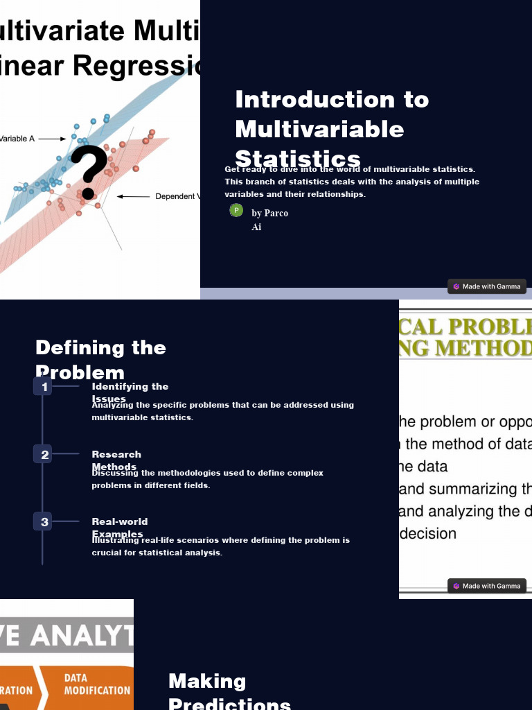 Introduction To Multivariable Statistics | Download Free PDF ...