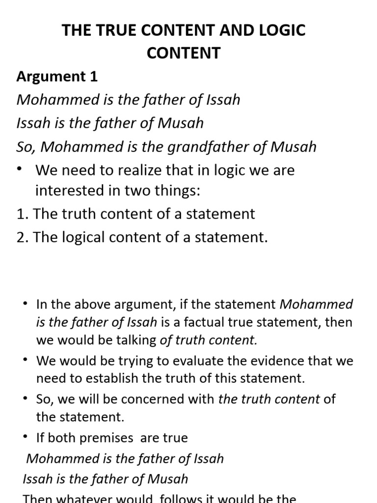 CRITICAL THINKING Presentation 7 | PDF | Argument | Deductive Reasoning