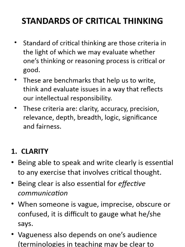 Critical Thinking Presentation 2 | PDF | Thought | Critical Thinking