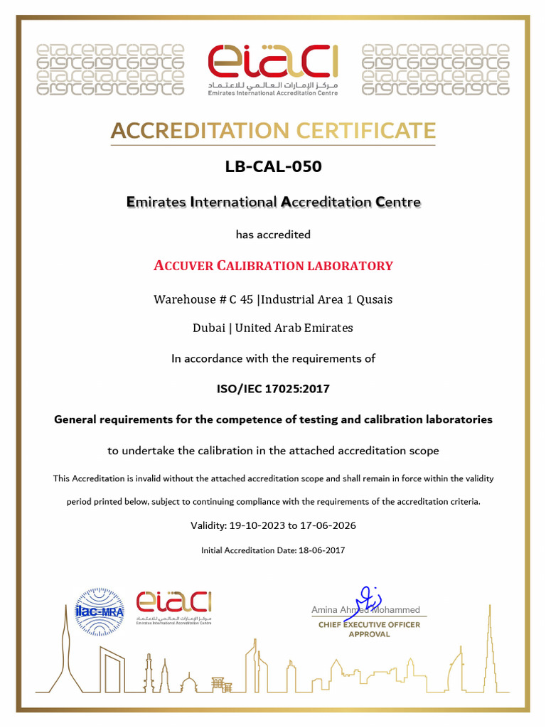 Acl Eiac | PDF | Hertz | Calibration