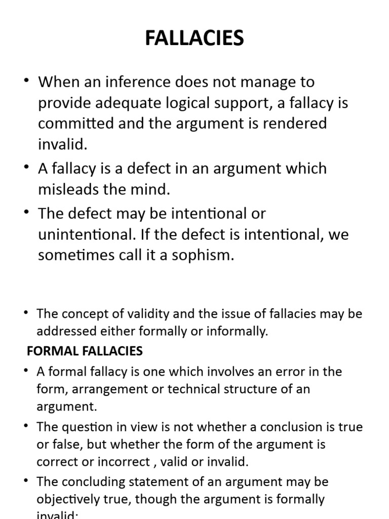 CRITICAL THINKING Presentation 9-1 | Download Free PDF | Fallacy | Argument