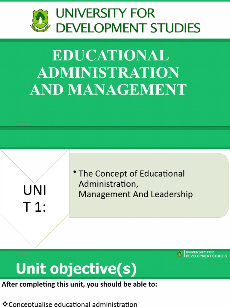 Educational Administration, Management and Planning New Slides | PDF ...