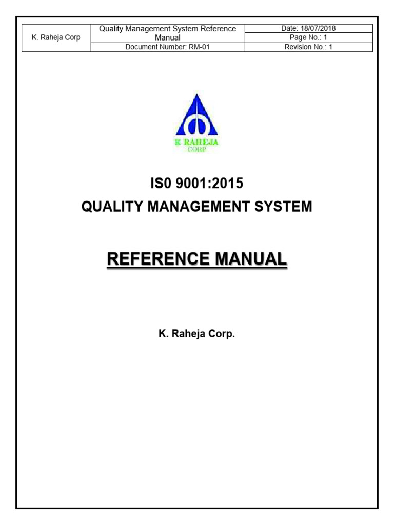 Quality Manual | PDF