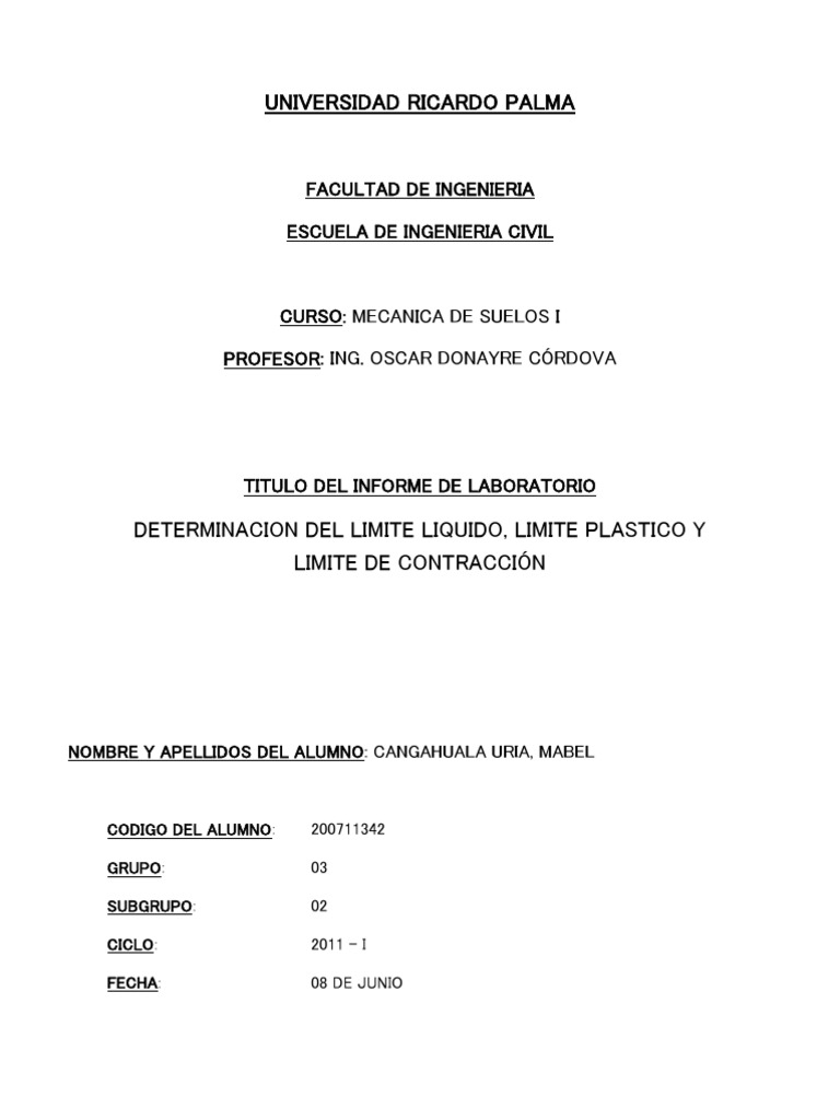 Límites de Atterberg en Suelos Finos | PDF | Destilación | Evaporación