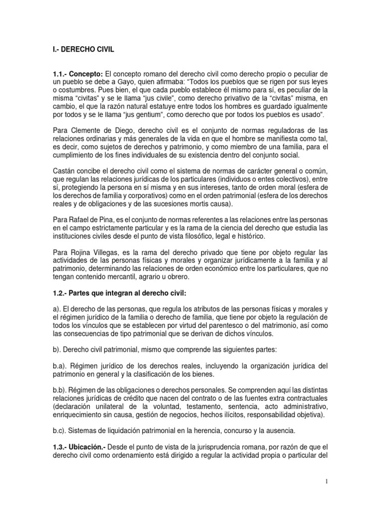 Introducción al Derecho Civil | PDF | Bienes (Ley) | Derecho Civil (Common Law)