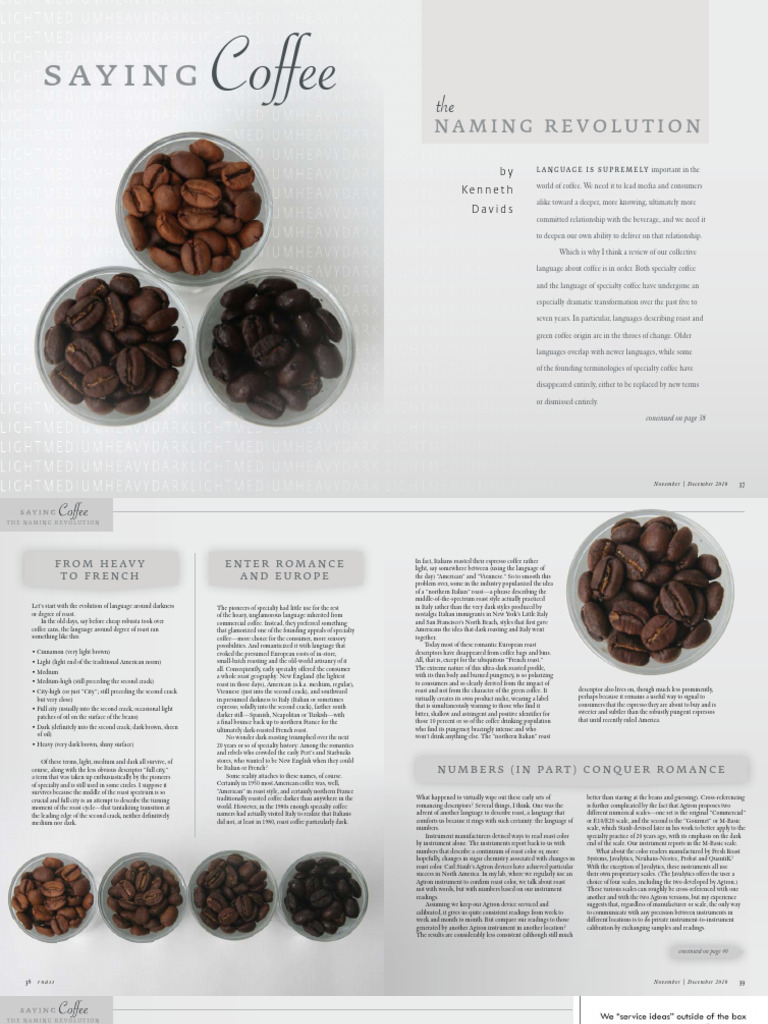 Coffee Language Evolution | PDF | Coffee | Drink